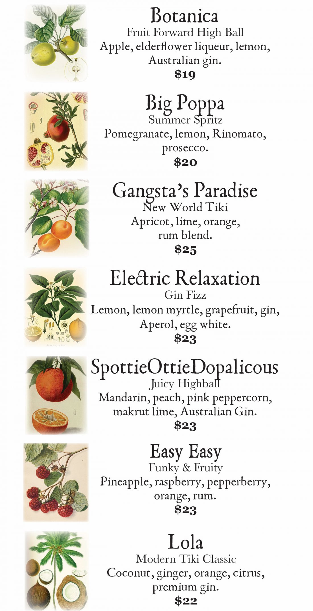 Menu – Union Electric