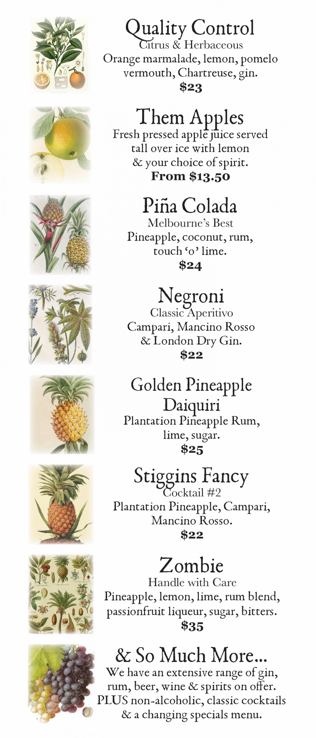 Menu – Union Electric